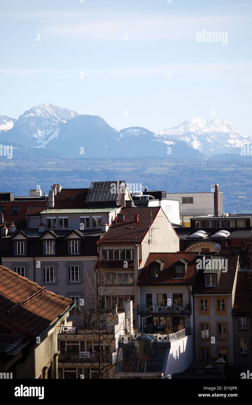 lausanne cityscape close up Stock Photo - Alamy