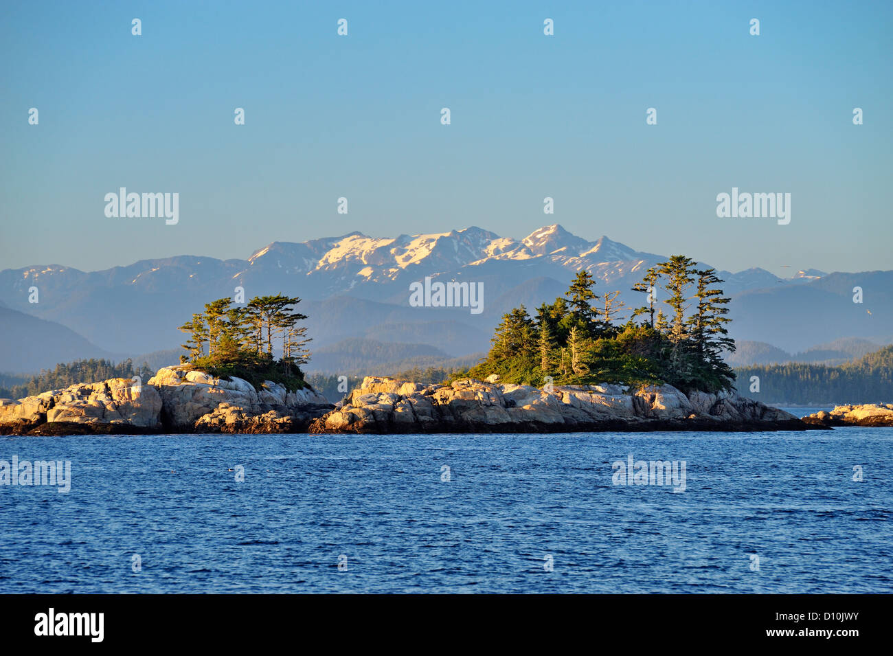 Inside Passage islands, Blackfish Sound, British Columbia BC, Canada ...