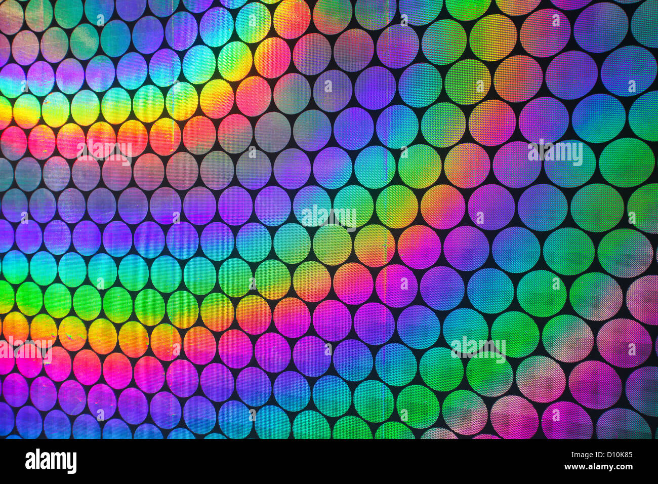 Circular holographic patterns of on background Stock Photo - Alamy