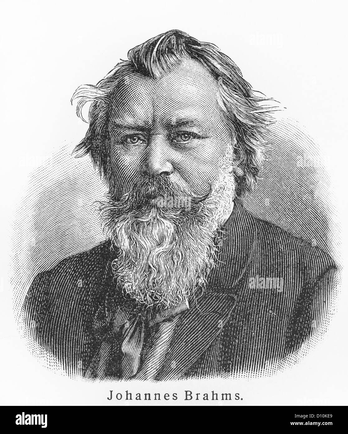 Johannes Brahms vintage drawing Stock Photo - Alamy
