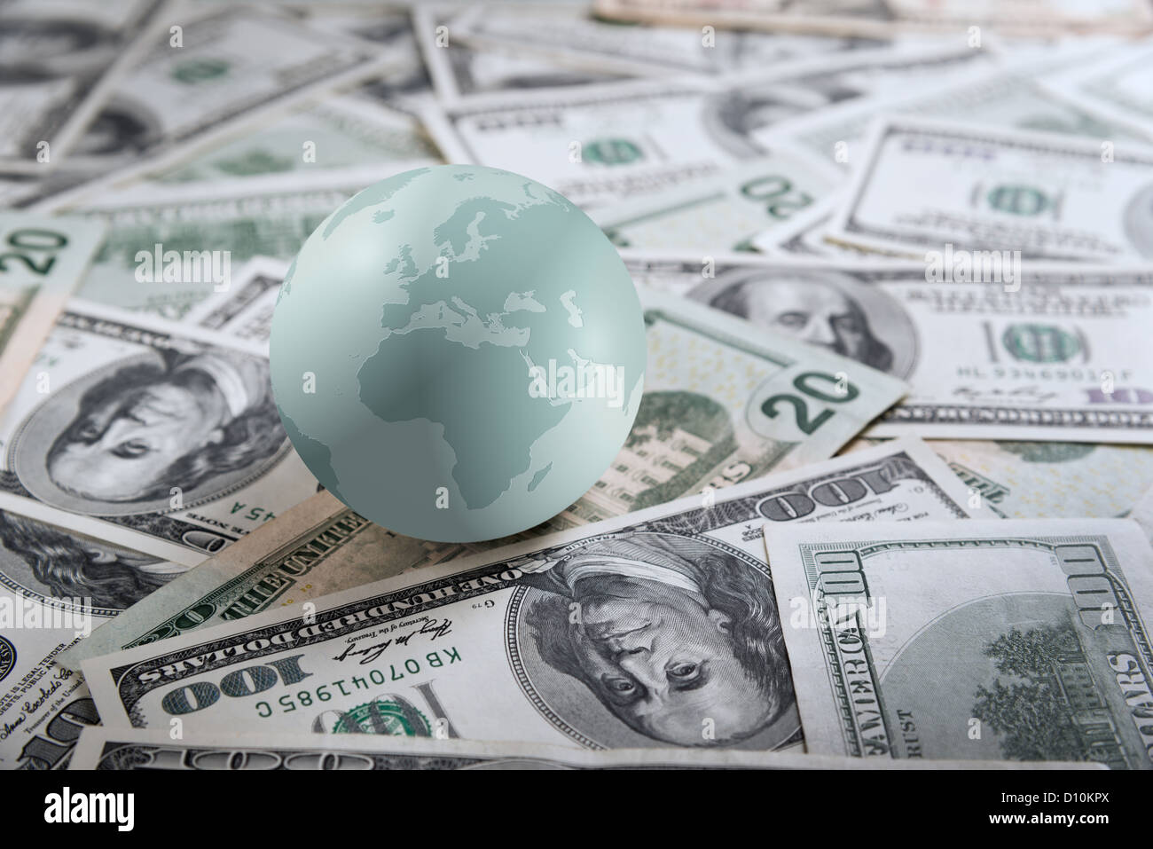 Globe dollar sign hi-res stock photography and images - Alamy