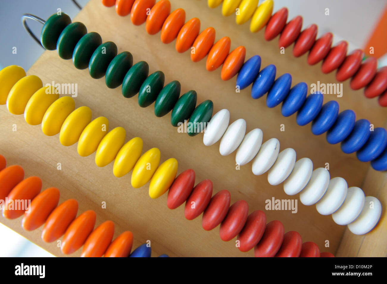 Coloured abacus in primary school Stock Photo - Alamy