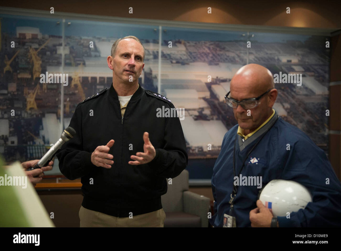 Adm. Jonathan Greenert, Chief of Naval Operations, and Irwin Edenzon of ...