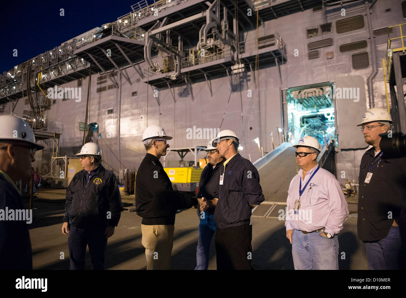 At the huntington ingalls industries shipbuilding facilities hi-res ...