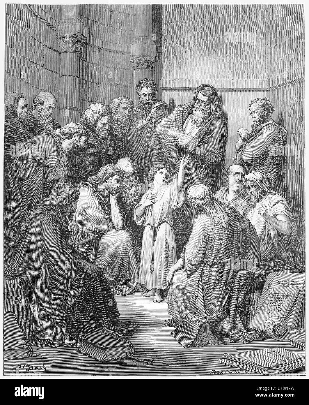 Jesus and the doctors hi-res stock photography and images - Alamy