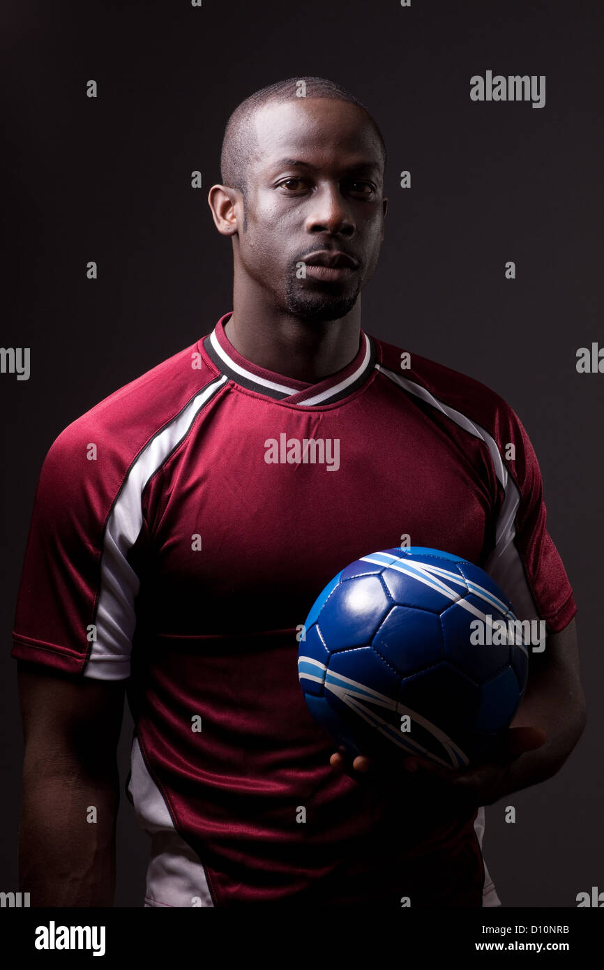 One african man soccer player hi-res stock photography and images - Alamy