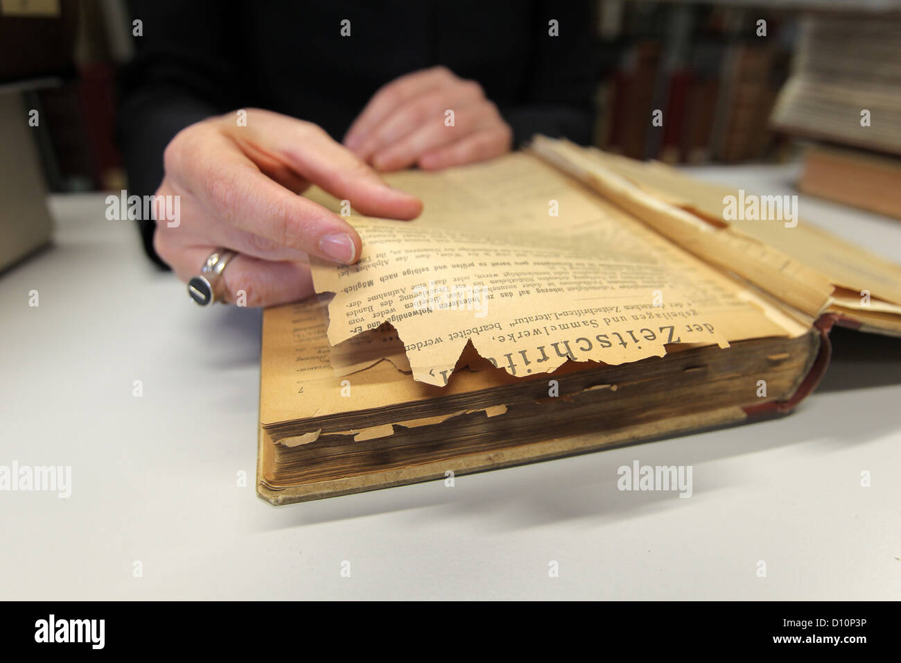 Kiel, Germany, journal directory of about 1920 in the CAU Stock Photo ...