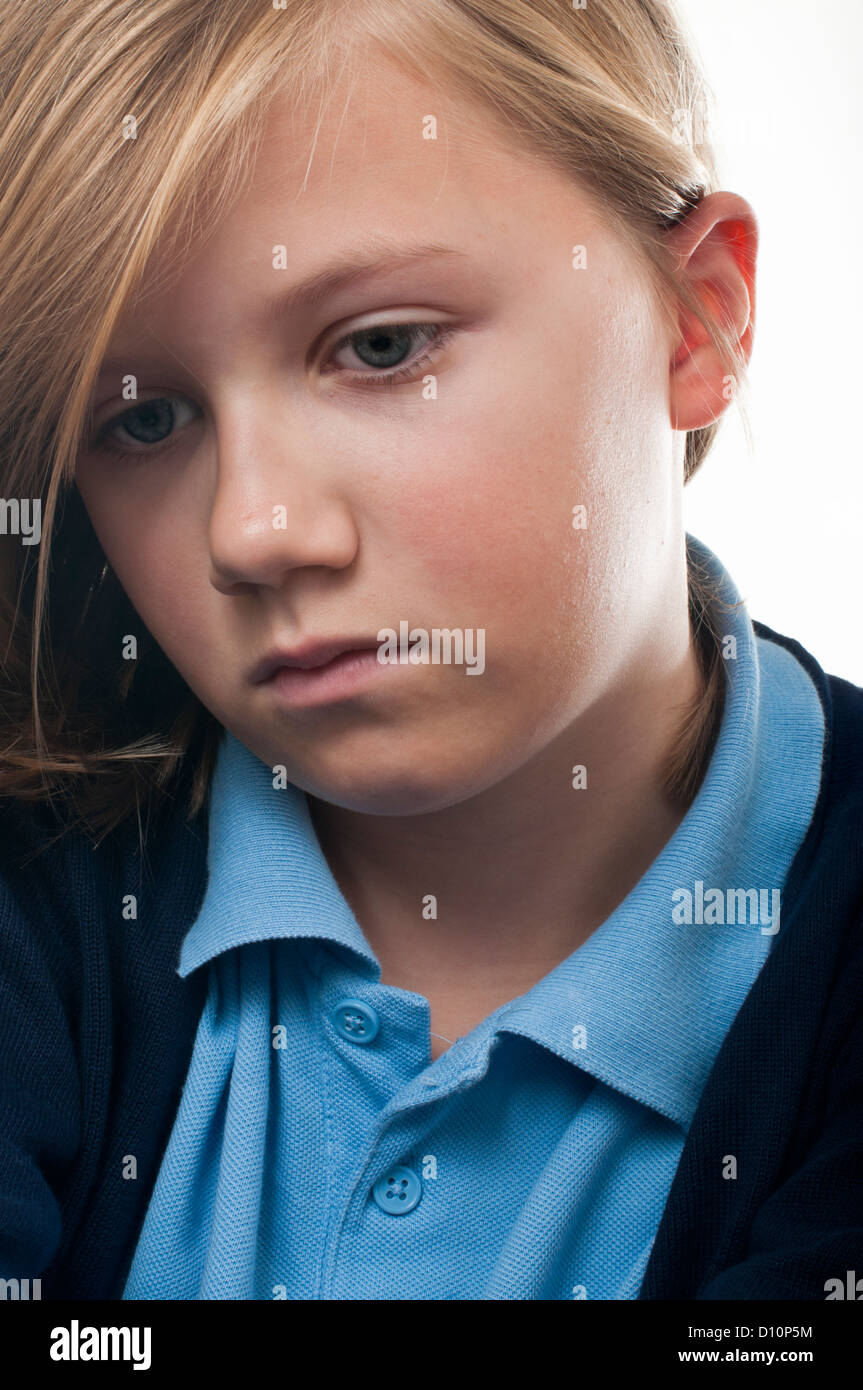 Scared victim of bullying Stock Photo - Alamy