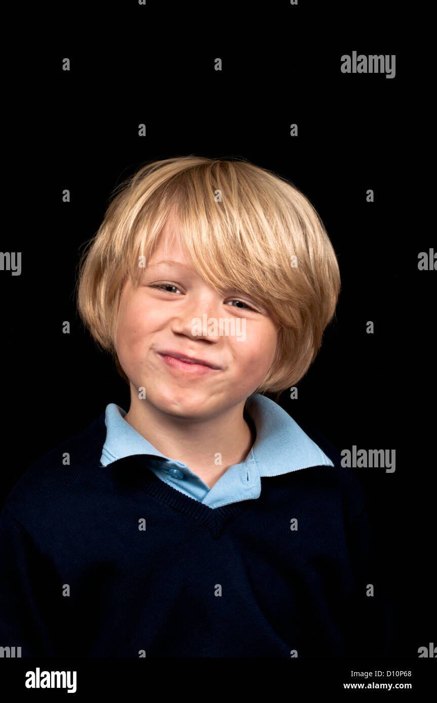 Happy proud school boy Stock Photo - Alamy
