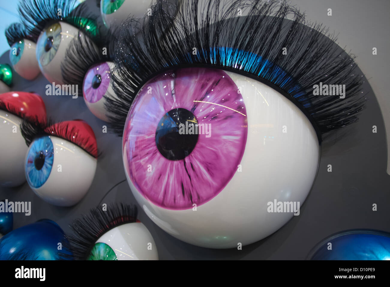 colourful over sized eyes and eye lashes Stock Photo - Alamy
