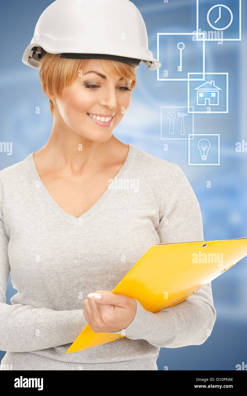 contractor in helmet Stock Photo - Alamy