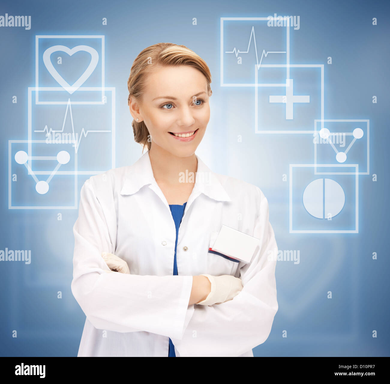 attractive female doctor Stock Photo - Alamy