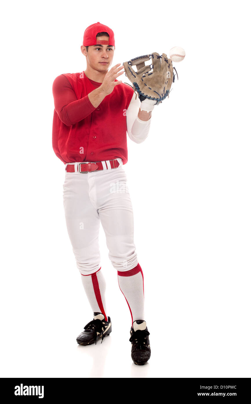 Baseball player fielding ball hi-res stock photography and images - Alamy