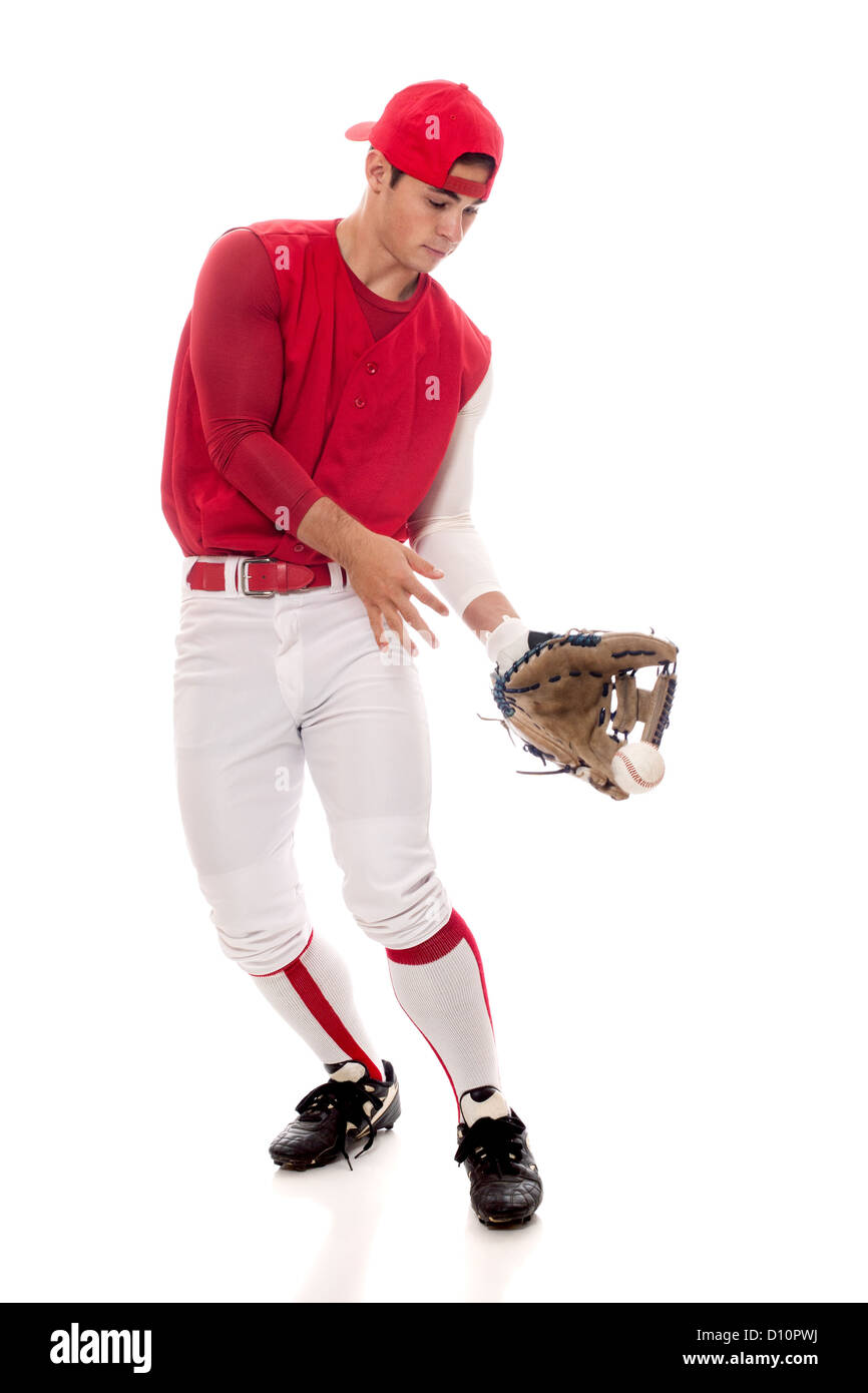 Baseball player fielding ball hi-res stock photography and images - Alamy