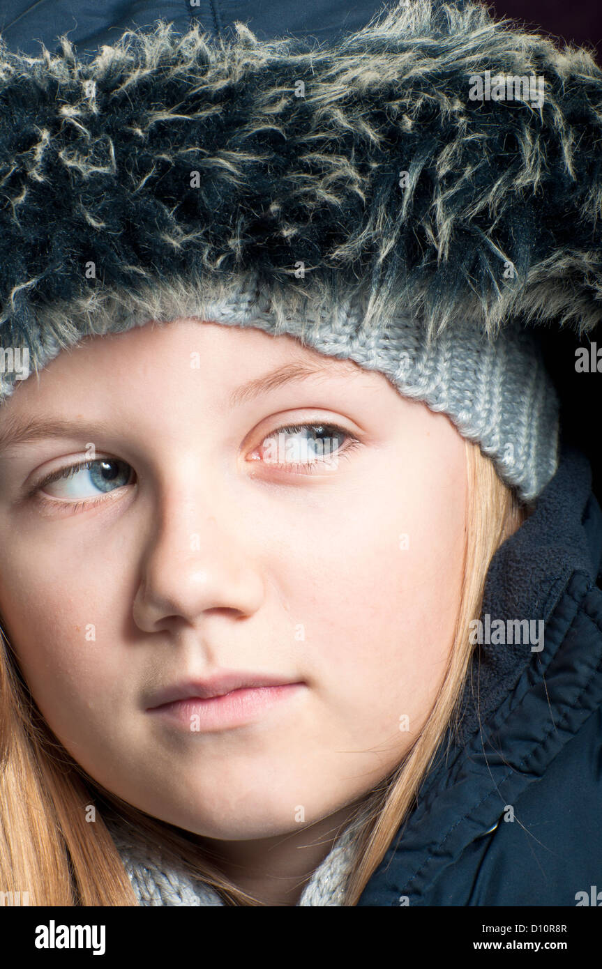 Pretty winter girl Stock Photo - Alamy