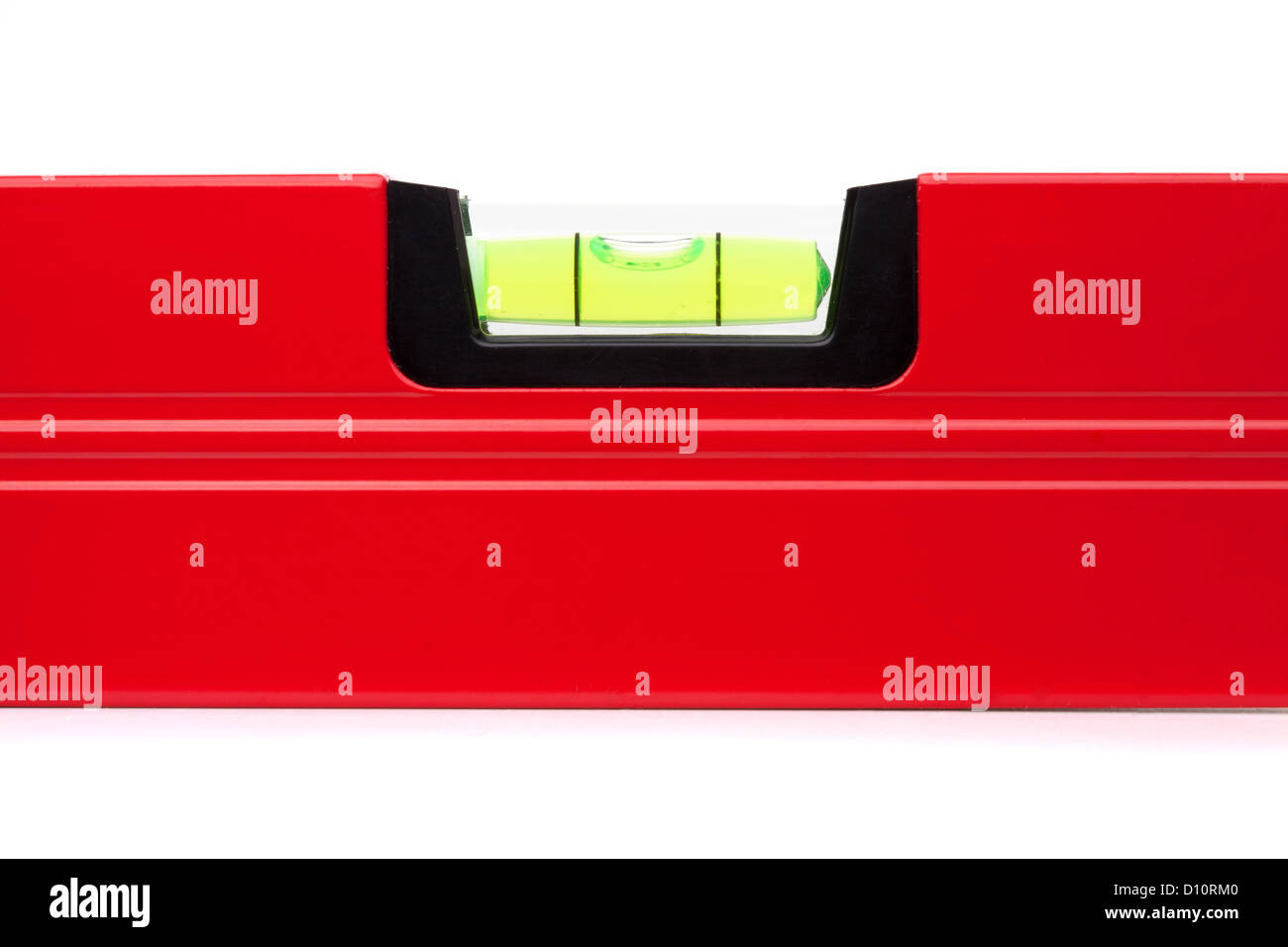 Tools collection - Construction level. Closeup, isolated on white ...