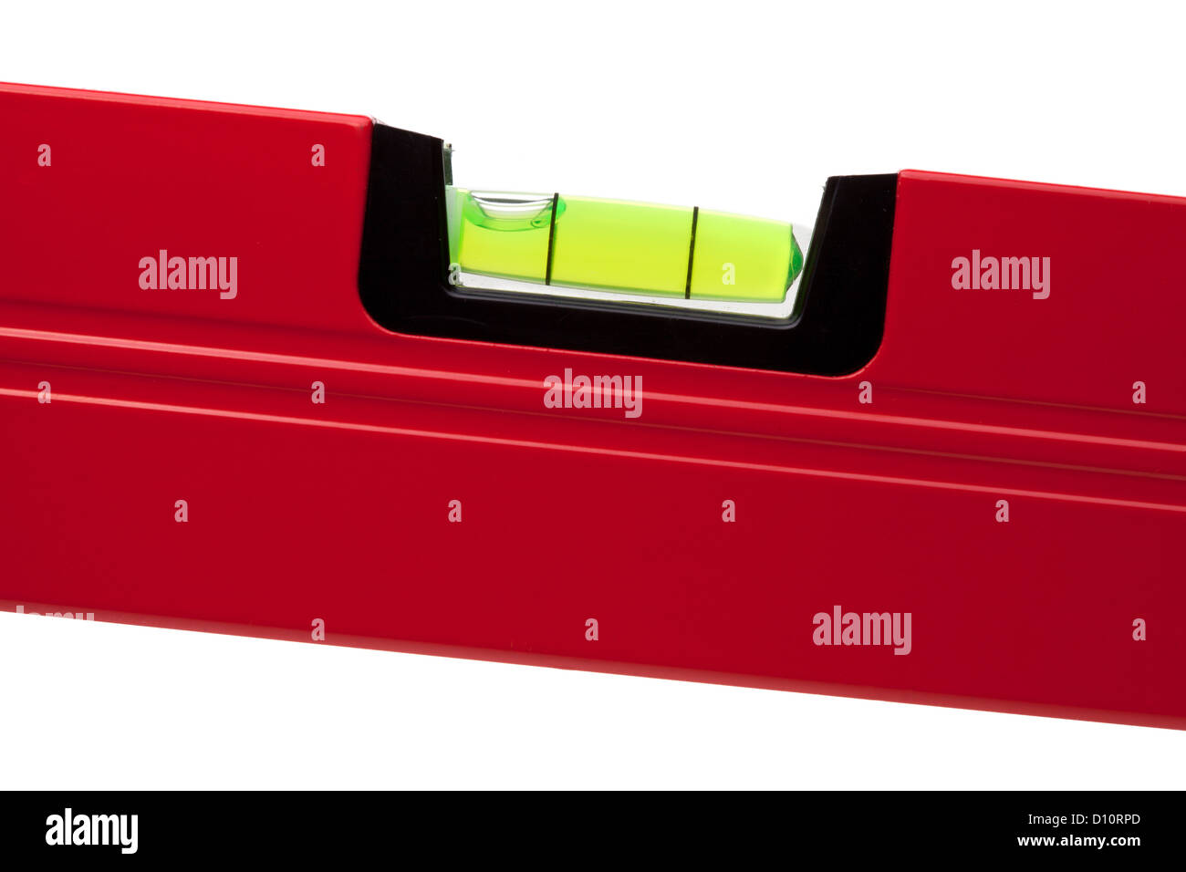 Tools collection - Construction level. Closeup, isolated on white ...