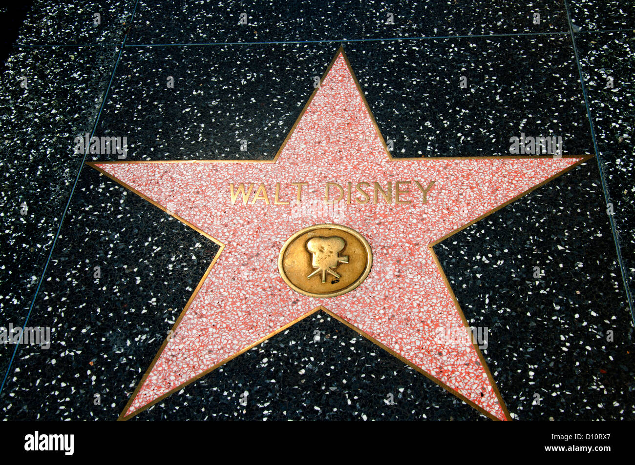 The Walk of Stars on the Hollywood Boulevard in Hollywood Los Angeles ...