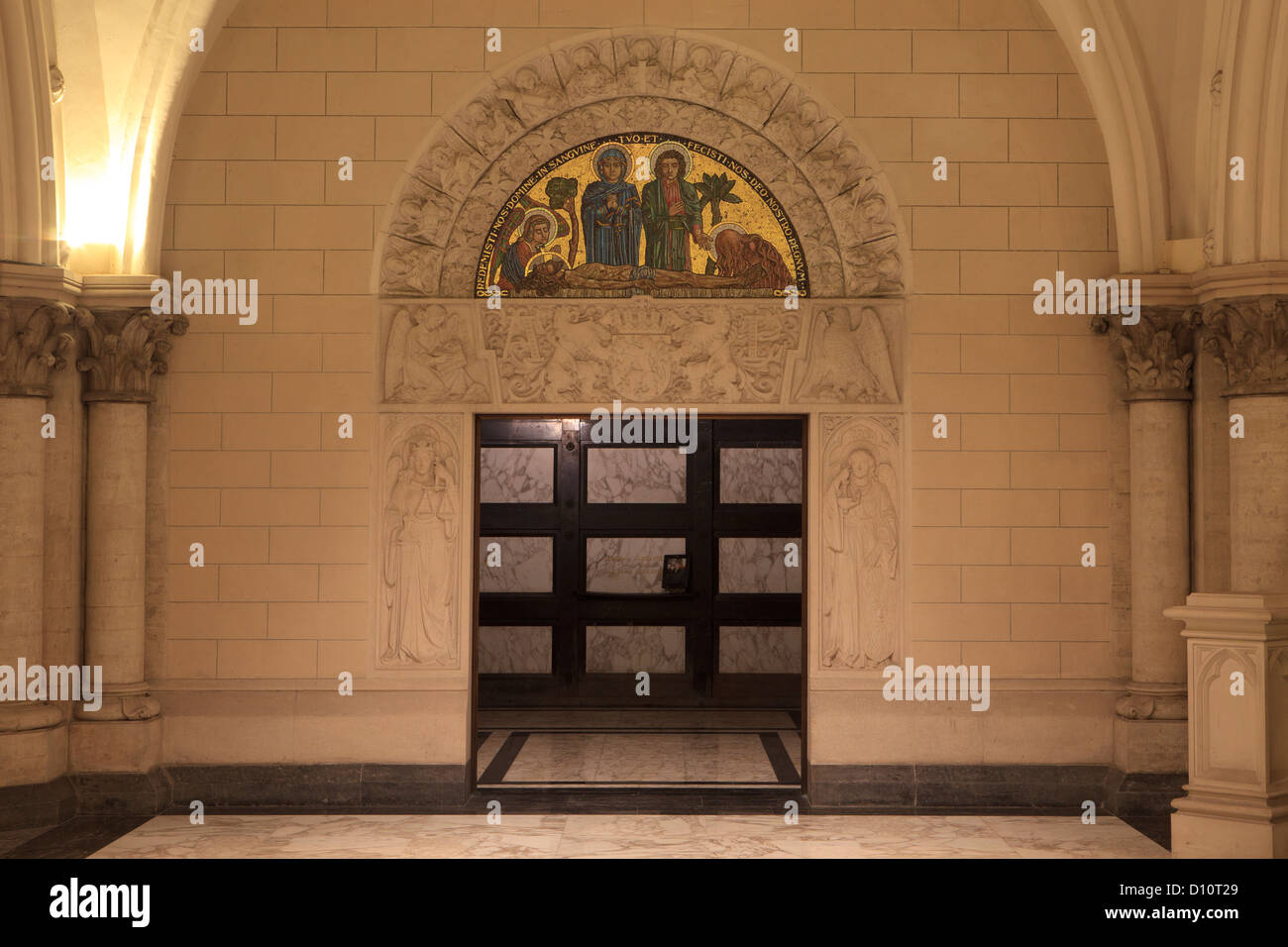 Tomb of Prince Alexander of Belgium at the Royal Crypt in Laeken ...