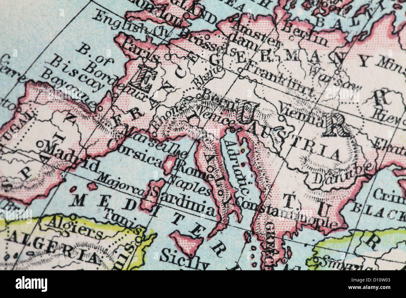 Antique map of vienna hi-res stock photography and images - Alamy