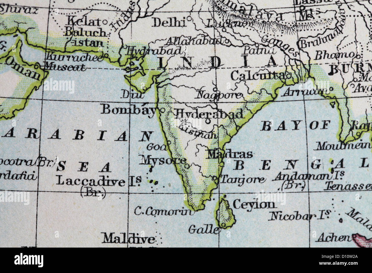 Goa old map hi-res stock photography and images - Alamy