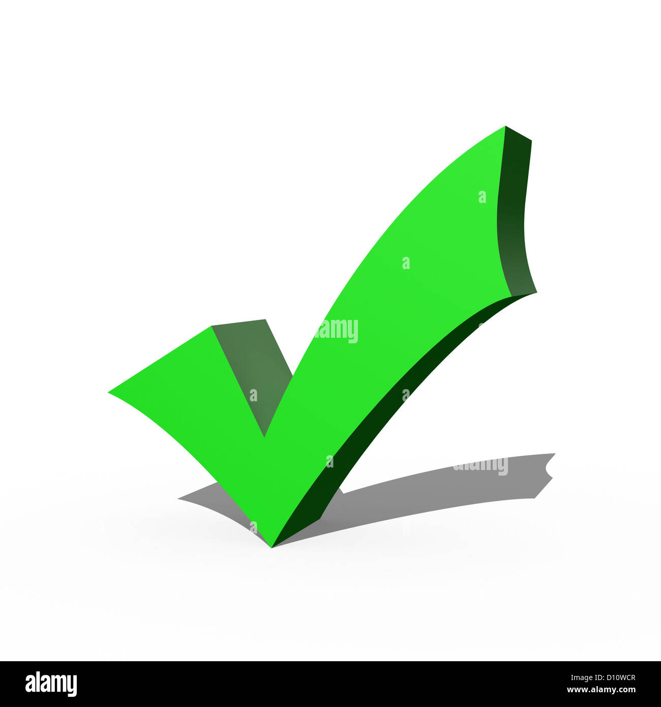 3D ticks isolated against a white background Stock Photo - Alamy