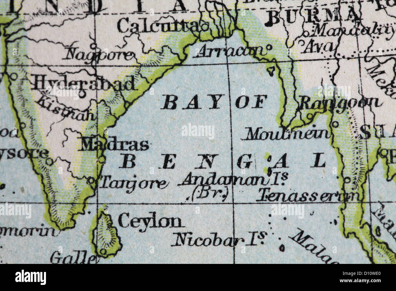 Bay of bengal map hi-res stock photography and images - Alamy