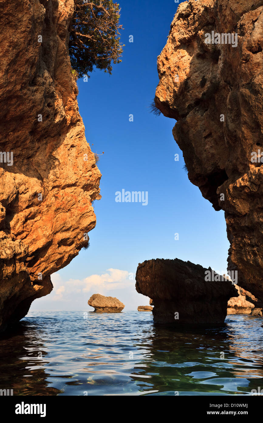 stones in sea Stock Photo - Alamy