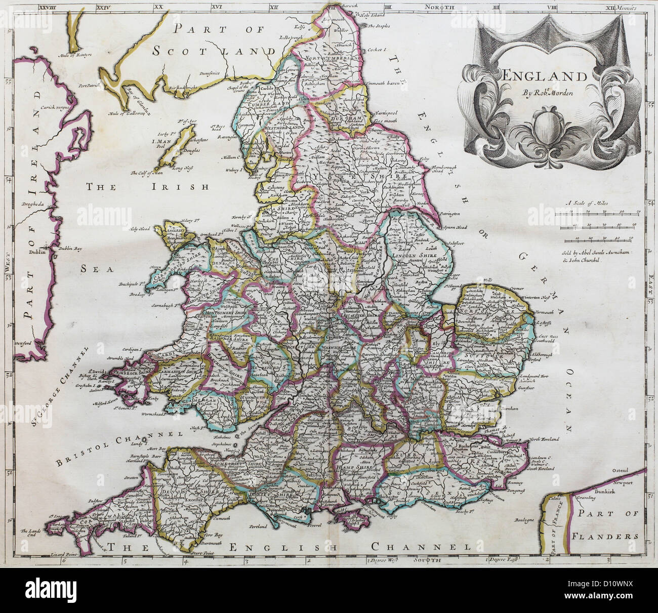 Robert morden map hi-res stock photography and images - Alamy