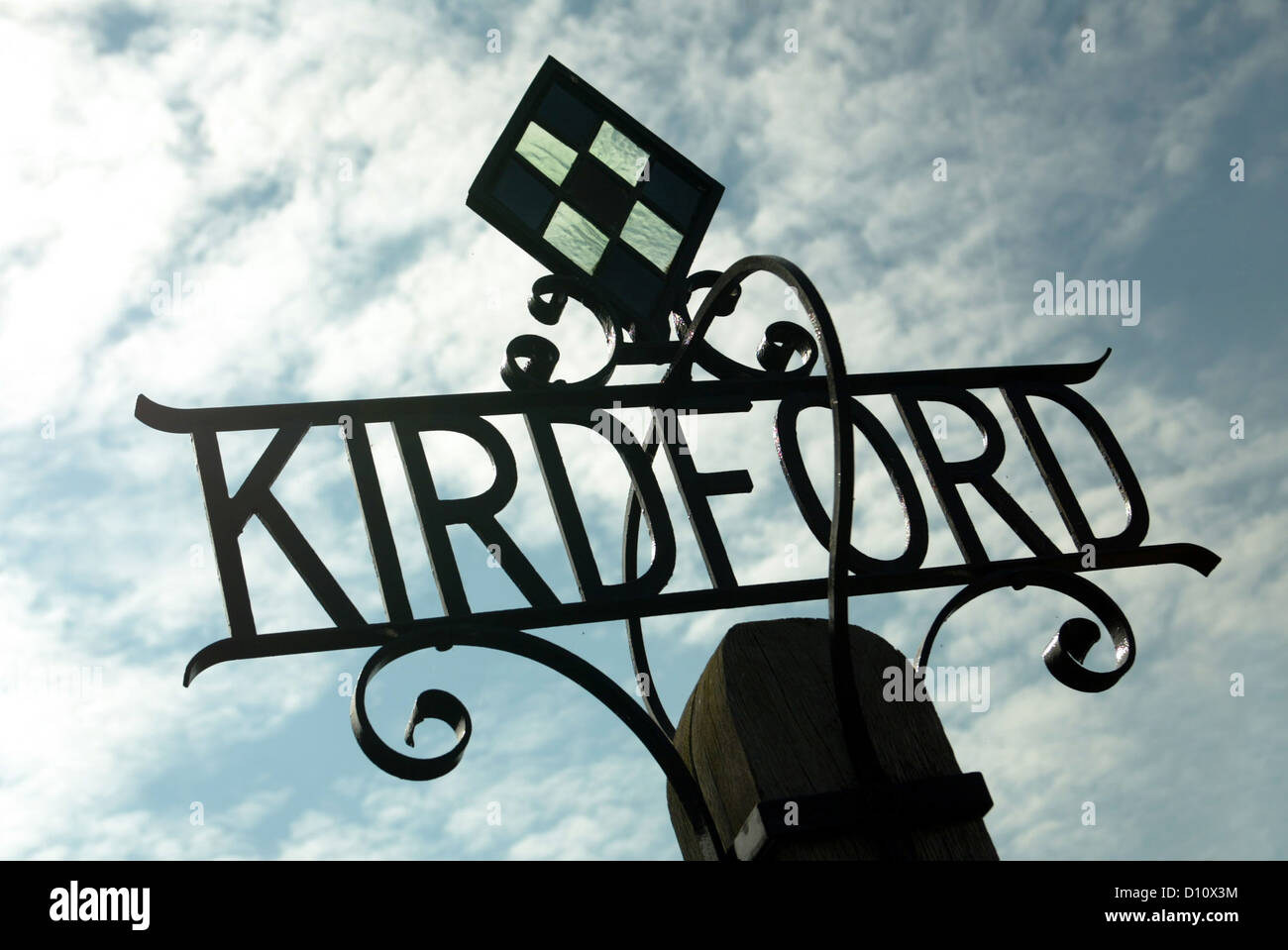 Kirdford England village sign Stock Photo - Alamy