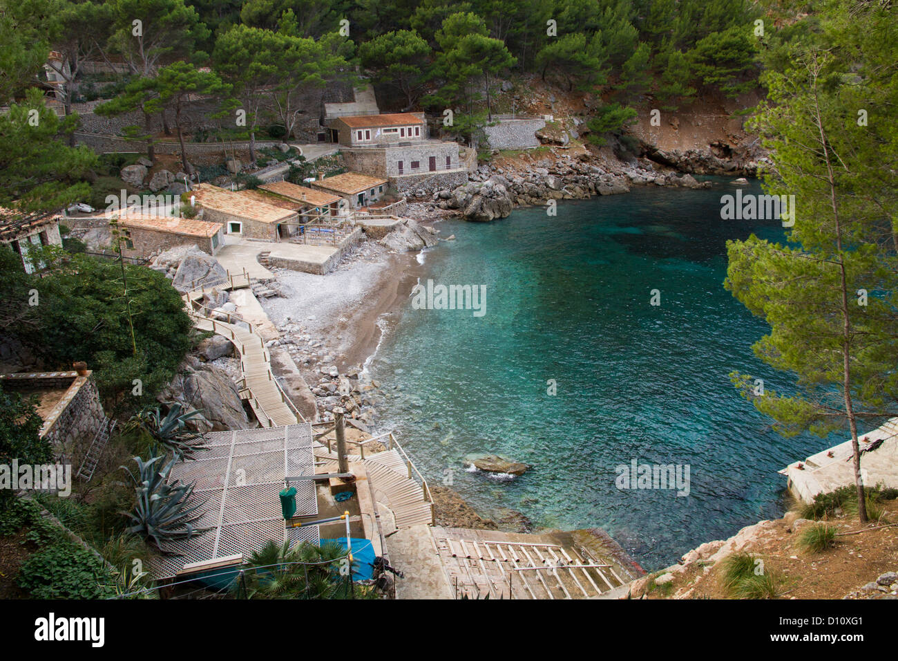 Playa de Sa Calobra beach Tramuntana Mallorca Majorca Balearic islands ...