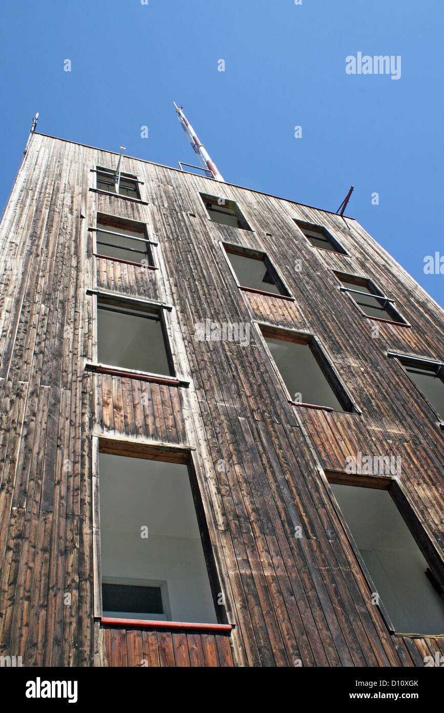 tower for the exercise of the firefighters in the firehouse Stock Photo ...