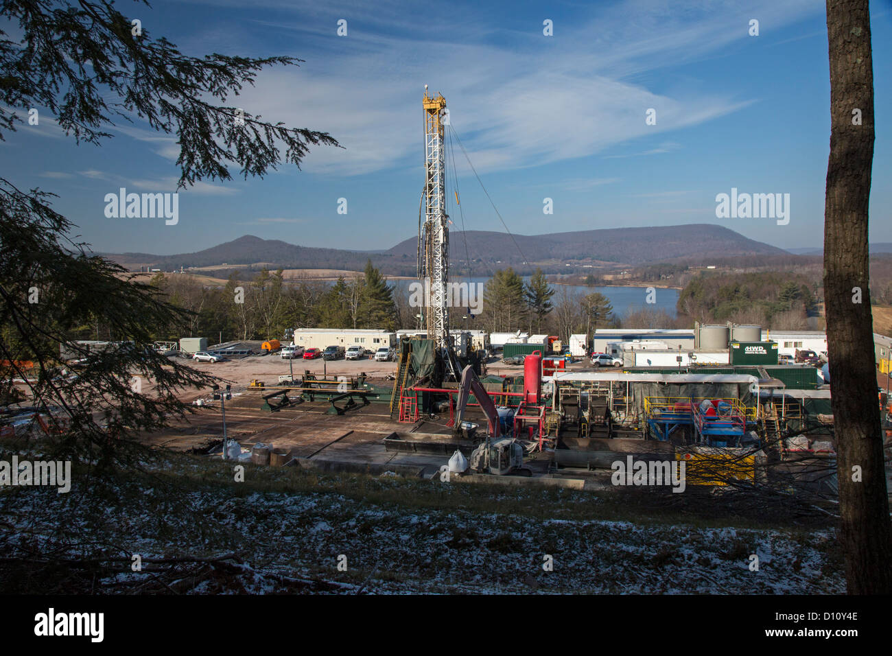 Natural Gas Well Being Drilled for Hydraulic Fracturing (Fracking) in ...