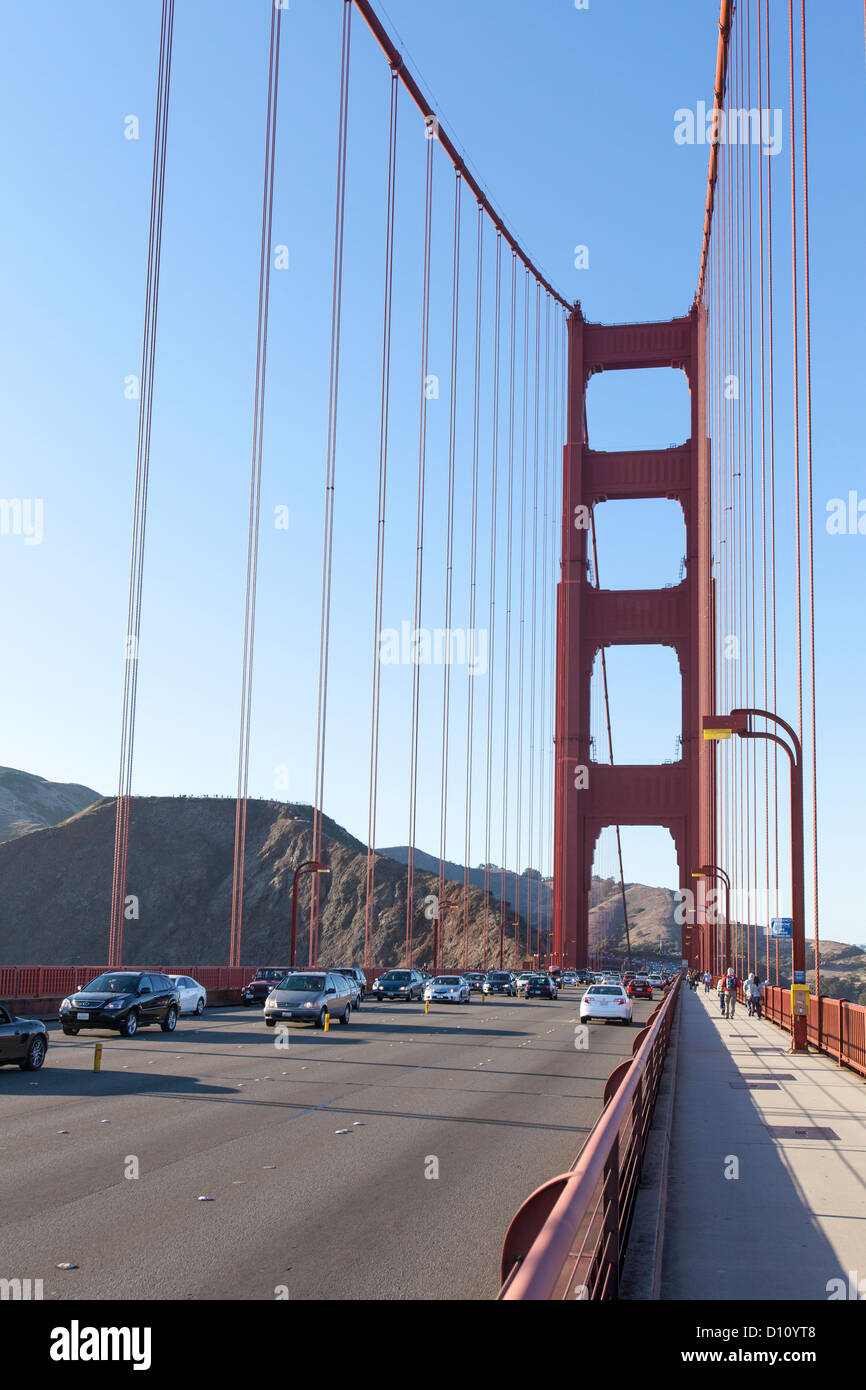 Driving across golden gate bridge hi-res stock photography and images ...