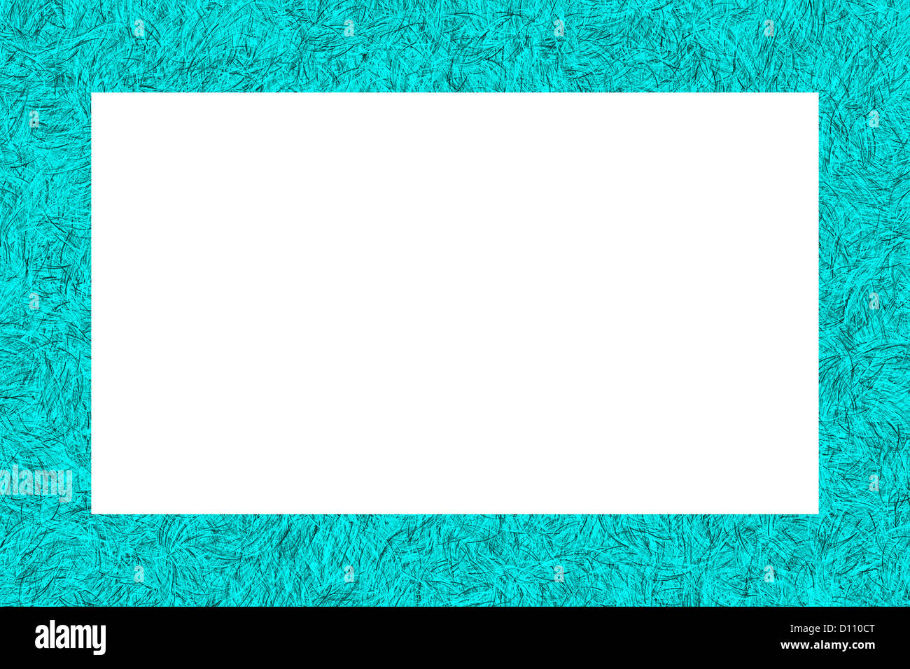 blue tinsel texture frame on white background Stock Photo - Alamy