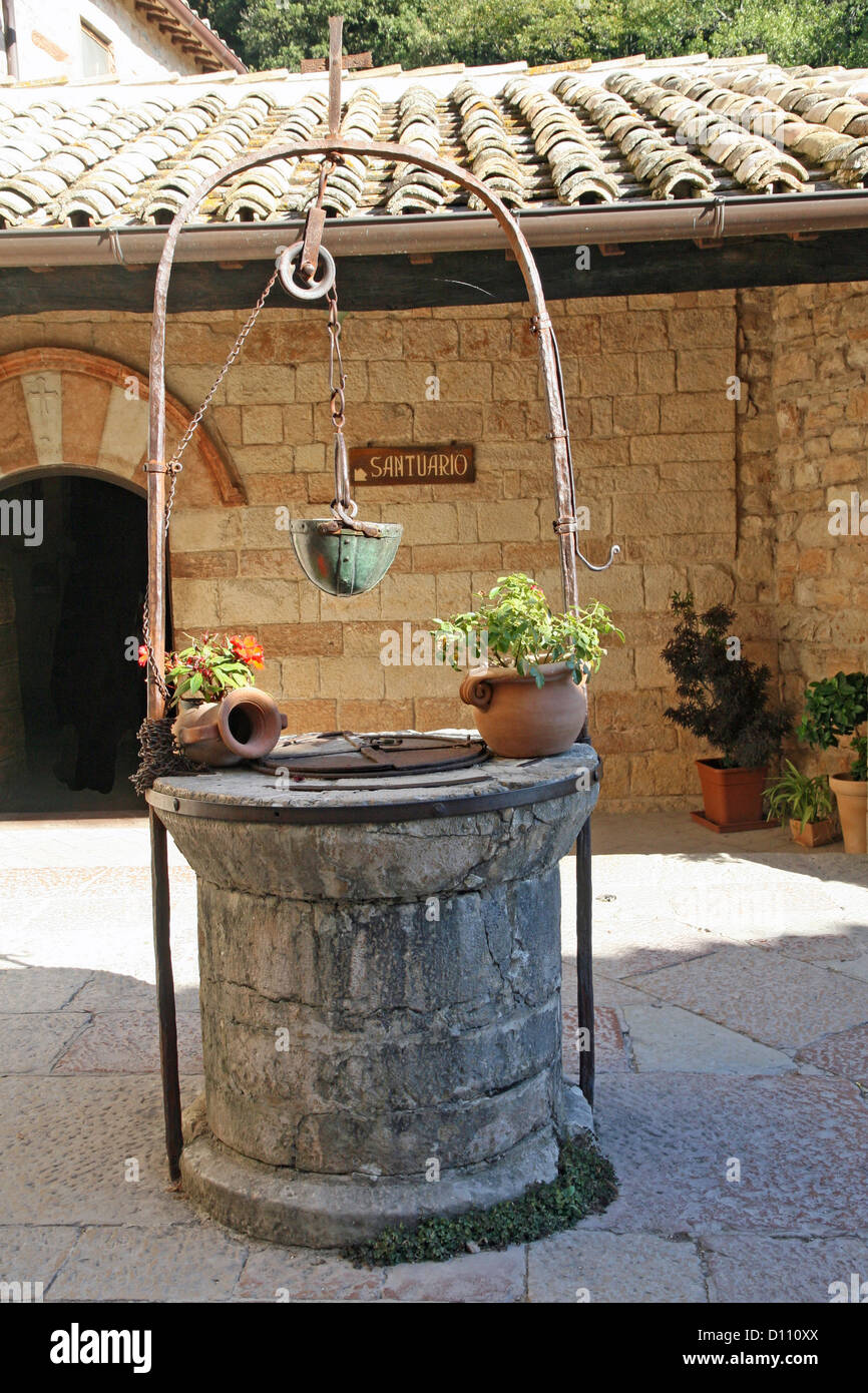 ancient well for the collection of rainwater in the sanctuary Stock ...