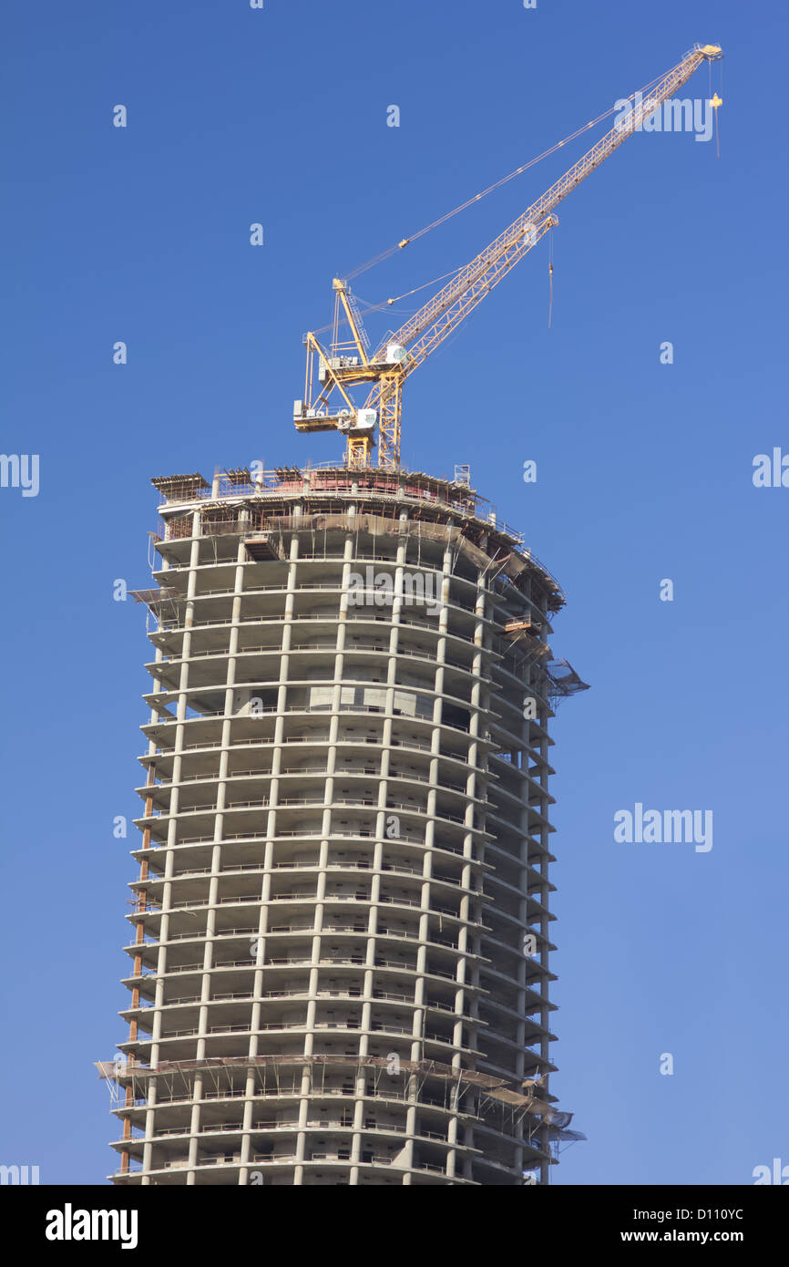 construction of skyscraper building Stock Photo - Alamy
