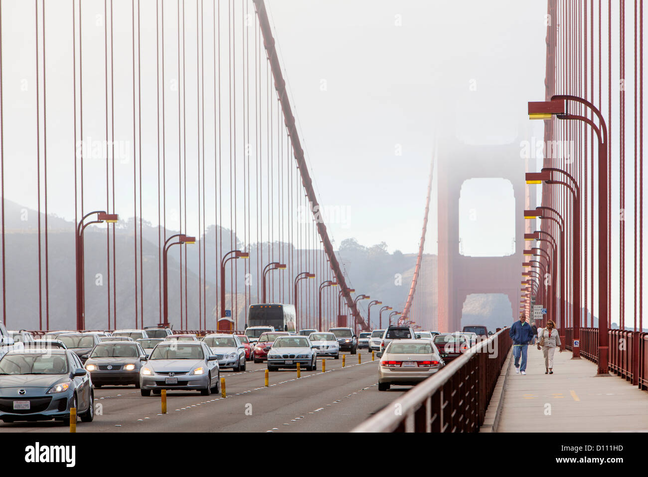 Driving across golden gate bridge hi-res stock photography and images ...
