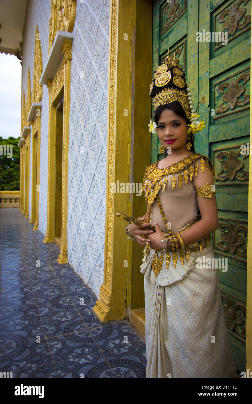 Apsara Dancer beautiful supernatural female in asian mythology Stock ...