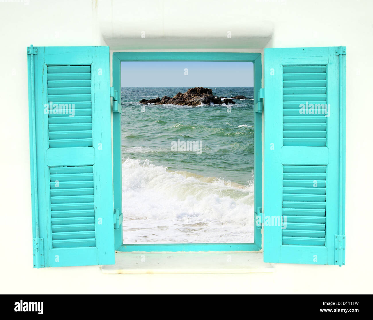 Open window home exterior view hi-res stock photography and images - Alamy