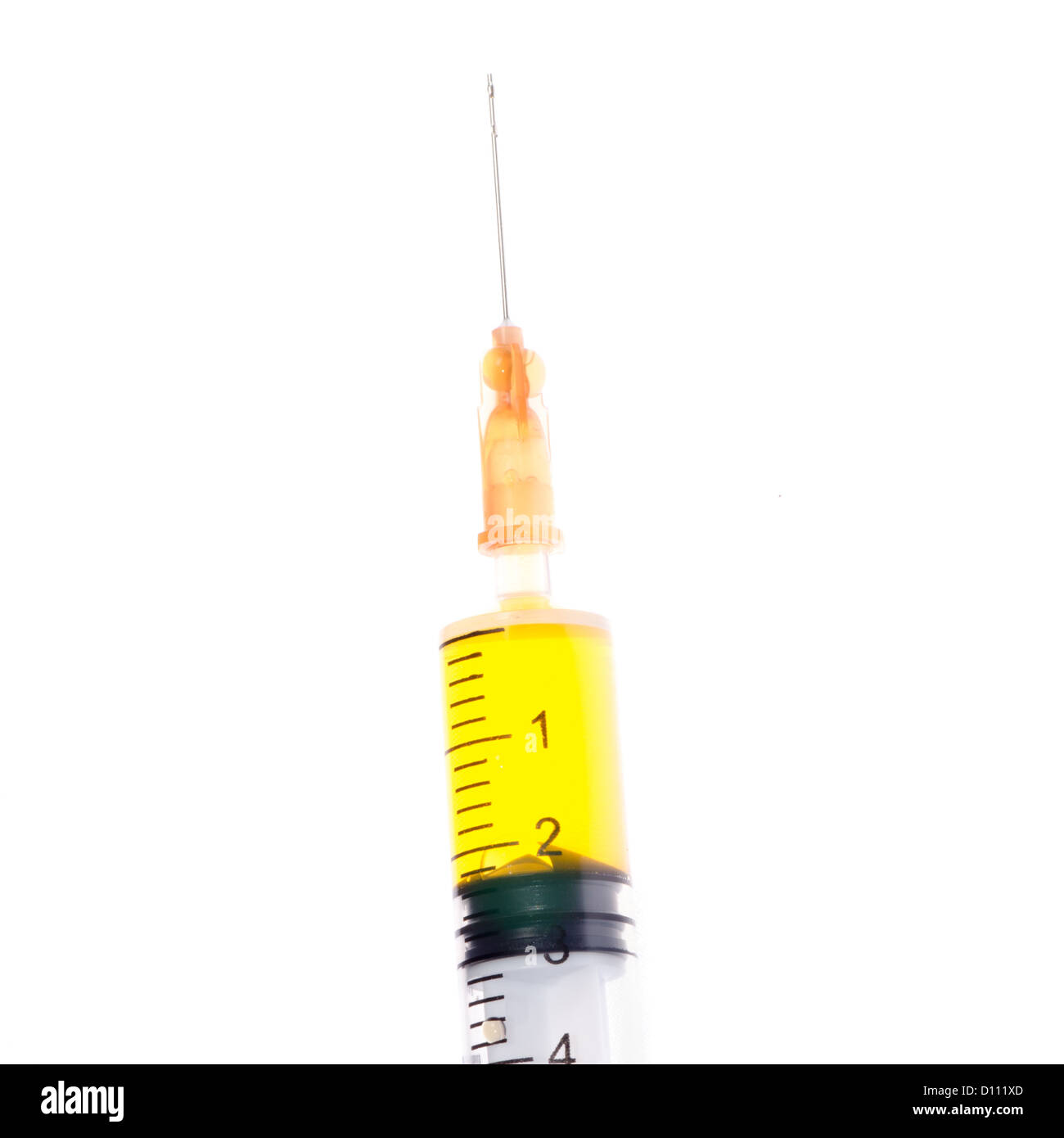 medical tool syringe isolated on white Stock Photo - Alamy