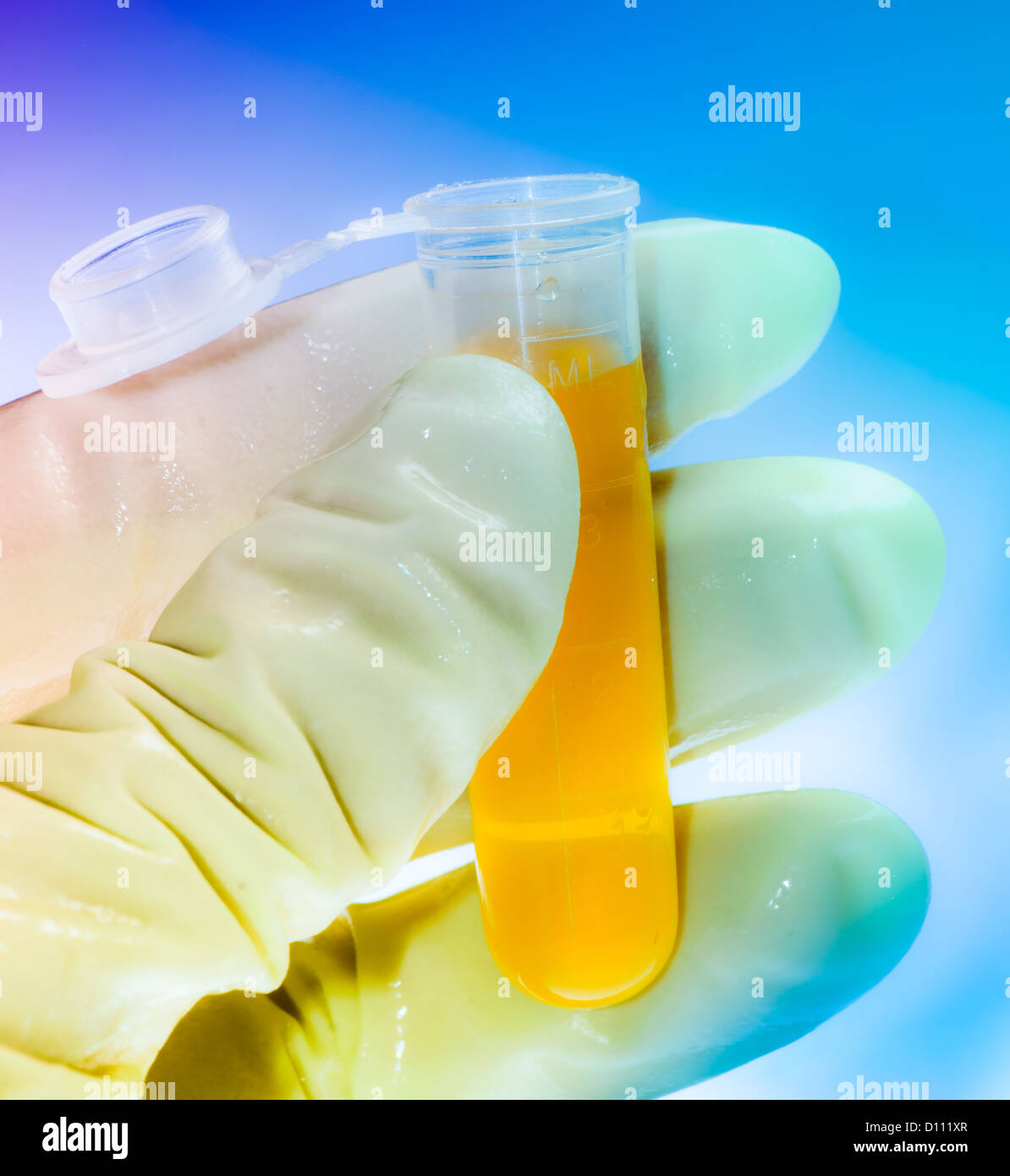 medical background tube in hand Stock Photo - Alamy