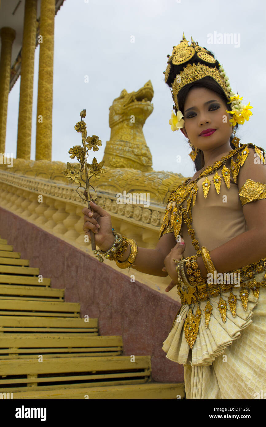 Apsara Dancer beautiful supernatural female in asian mythology Stock ...
