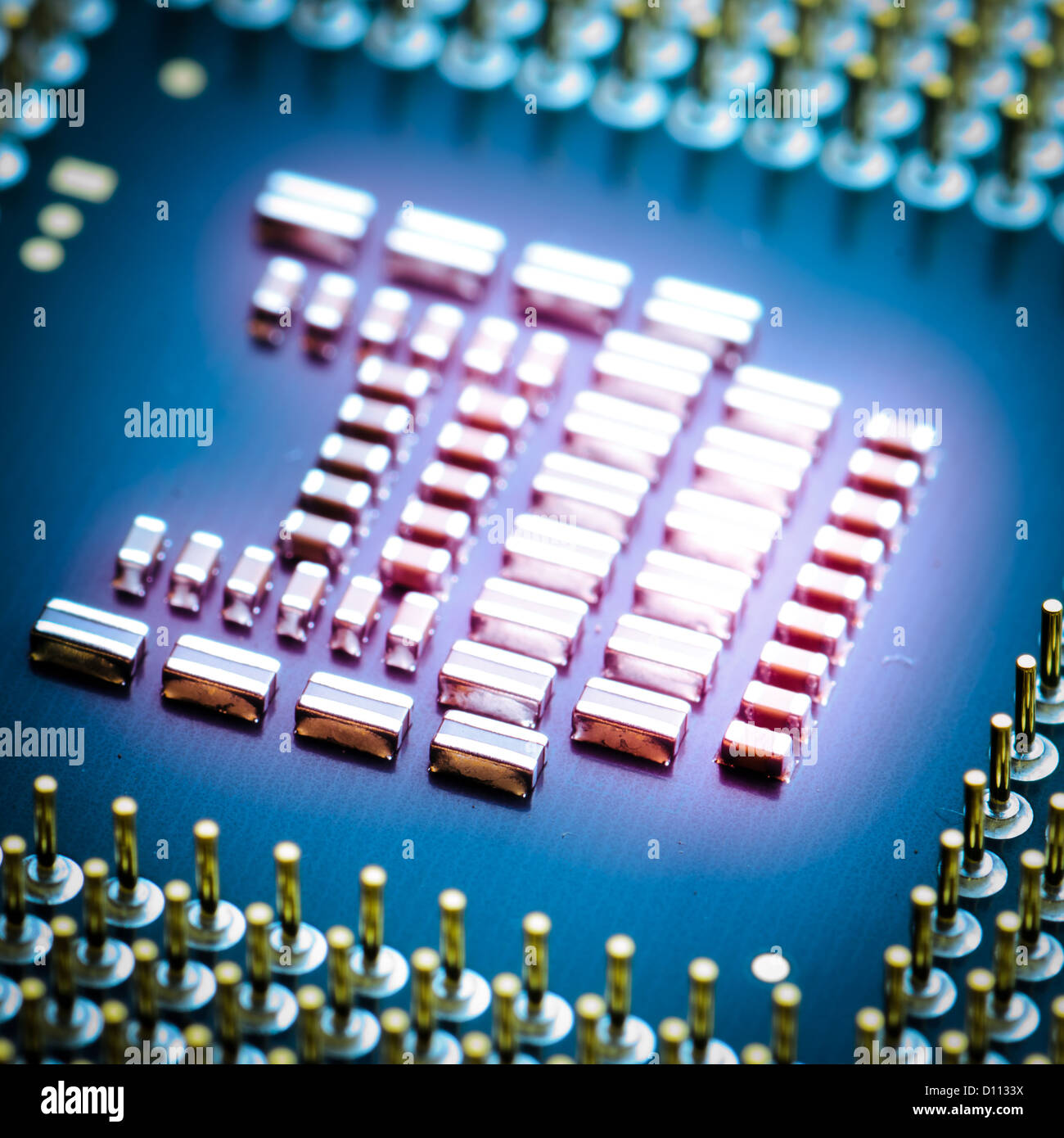 circuit board of laptop CPU Stock Photo - Alamy