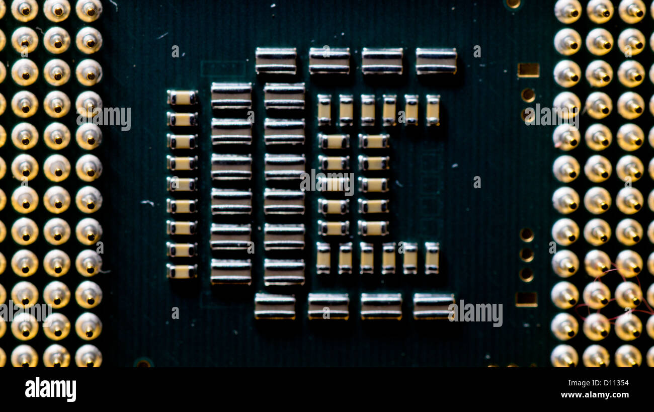 circuit board of laptop CPU Stock Photo - Alamy