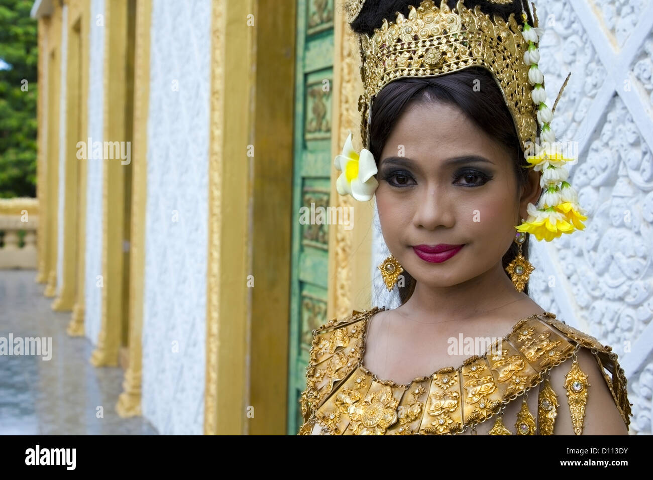Apsara Dancer beautiful supernatural female in asian mythology Stock ...