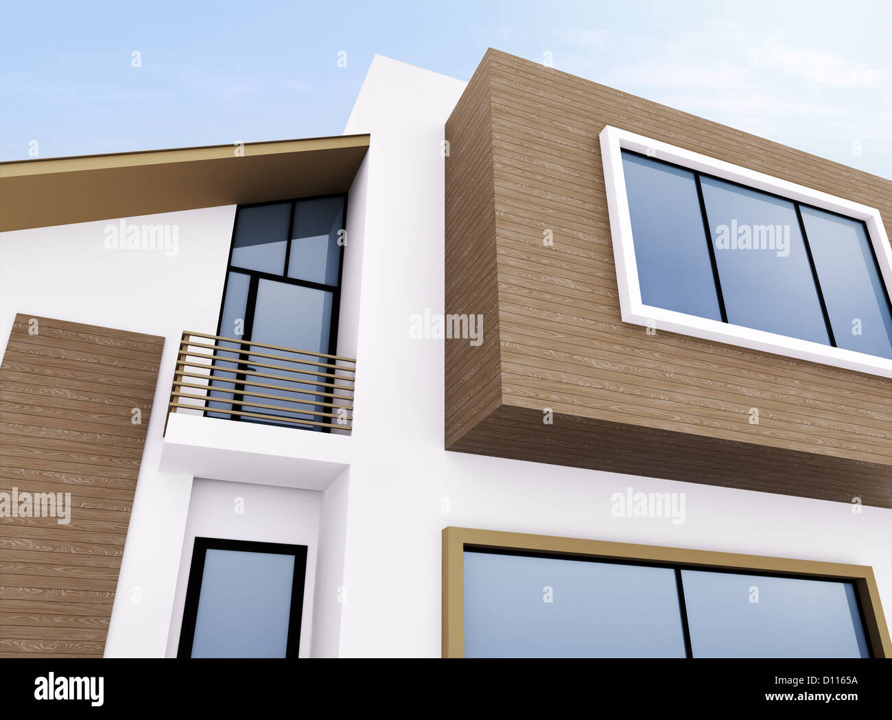 Exterior of modern private house Stock Photo - Alamy