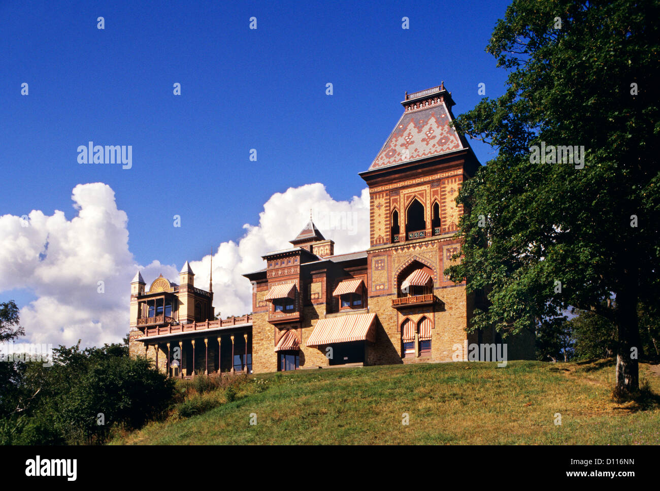 OLANA HUDSON NY MOORISH STYLE HOME OF PAINTER FREDERIC CHURCH Stock ...