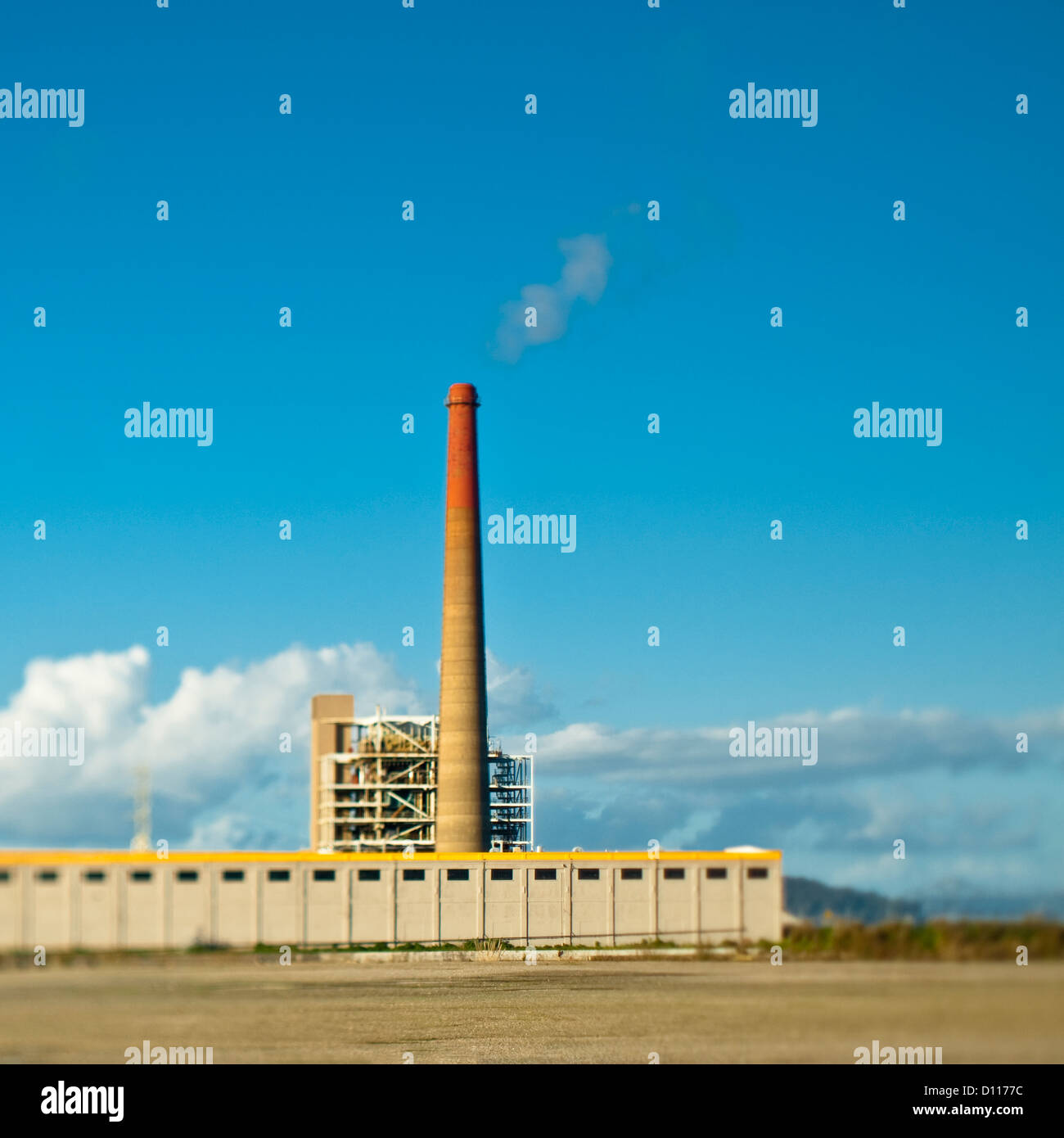 Factory with Smokestack Stock Photo - Alamy Factory with Smokestack Stock Photo - Alamy