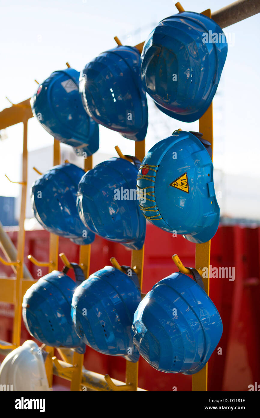 Hardhats hanging hi-res stock photography and images - Alamy